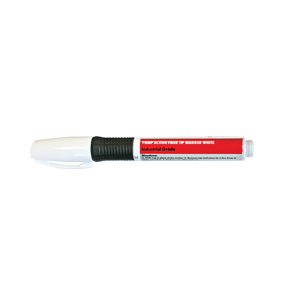 Pump Action Fiber Tip Marker White | Wurth USA