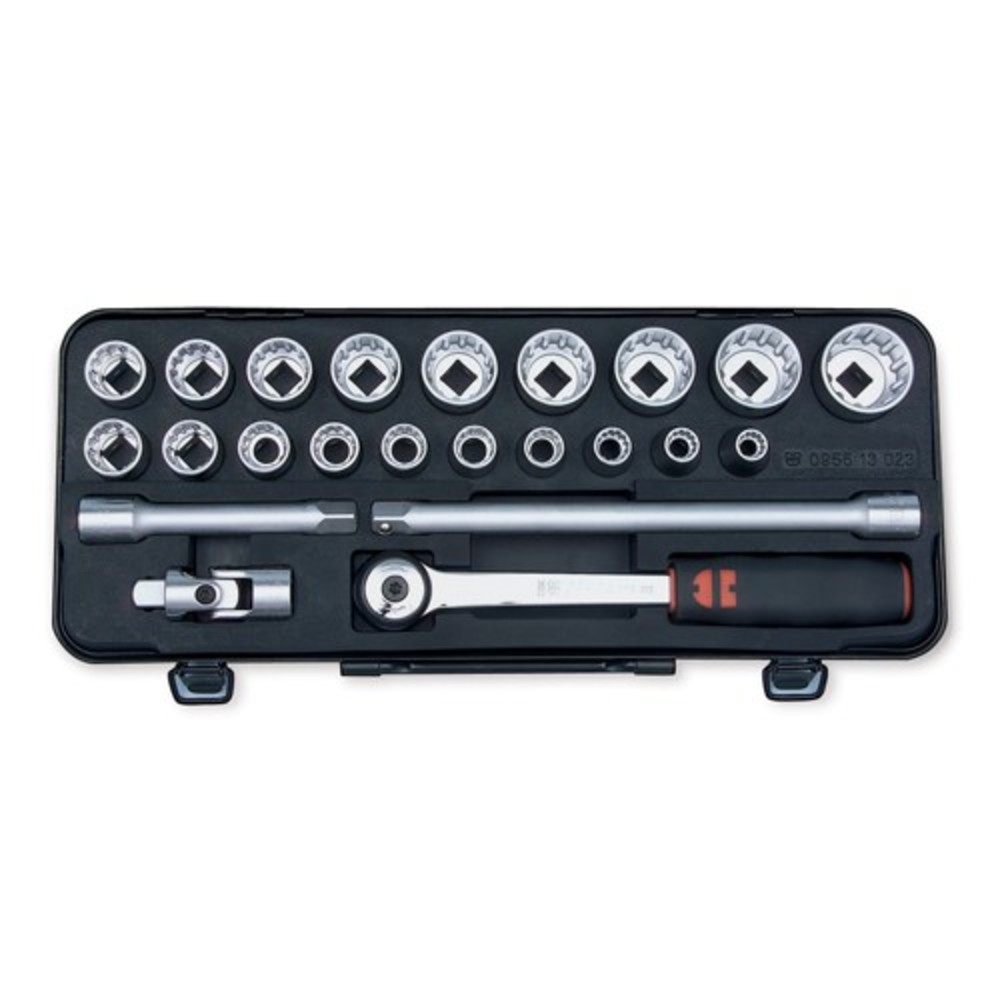 ZEBRA 1/2 Inch Multi-Socket Assortment (23 Pieces - Ratchet, Sockets ...