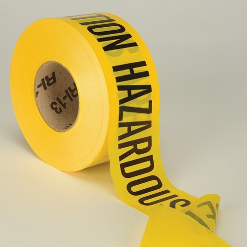 3 Mil Yellow Barrier Tape 3 Inches x 1,000 Feet Caution Hazardous Area | Wurth USA