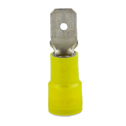 Yellow Male Nylon Spade Connector | Nylon | Insulated Electrical ...