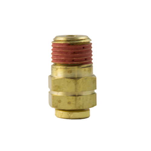 Brass Pipe - Fittings Extruded Male Branch Tee - 1/4 Inch Pipe Thread ...