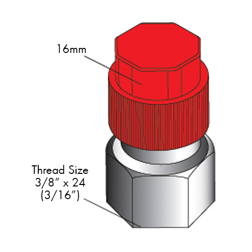 Straight 16M 3/16 R134 Adapter | Wurth USA