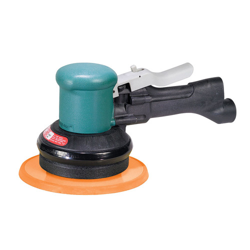Dynabrade 6" (152 mm) Dia. Two-Hand Gear-Driven Sander, Non-Vacuum, .45 hp, 900 RPM, Rear ...