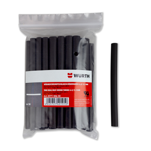 Heat Shrink Tubing - 1/4 Inch I.D. - 4 Inch Strips | Shrink Tubing ...