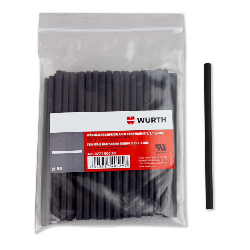 Heat Shrink Tubing - 1/8 Inch I.D. - 4 Inch Strips | Shrink Tubing ...