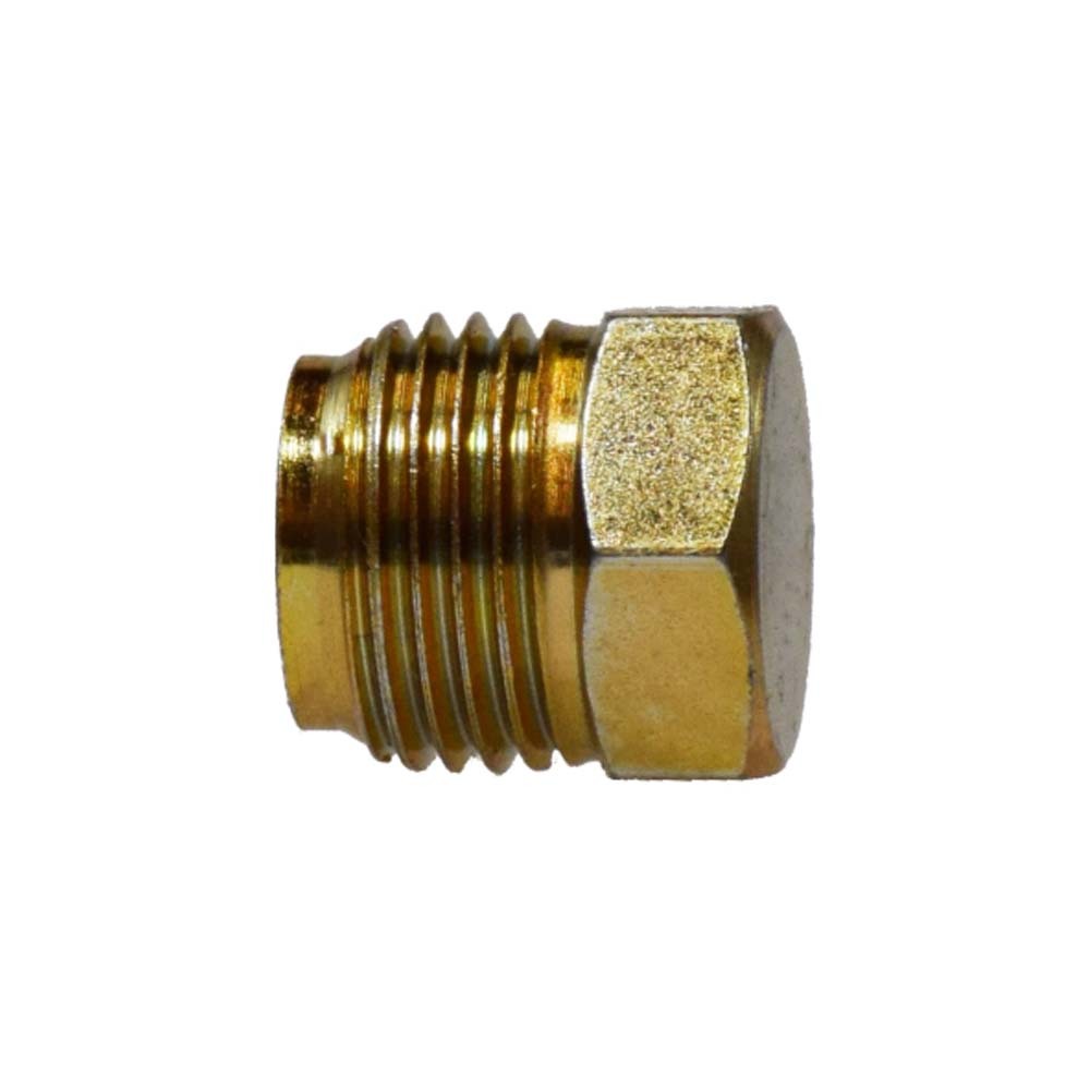 3/4 BRASS INVERTED FLARE PLUG | Connector Tube to Male Pipe ...