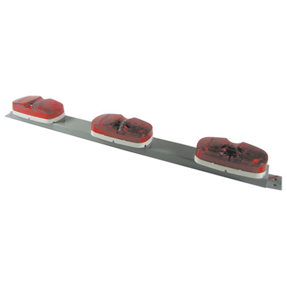 Red Ientificationd Light Marker Bar Incandescent 3 Lenses on 1 Bar ...