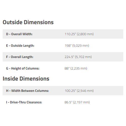 HD-9XL / 9,000lb Capacity 4 Post Lift / Regular Width / Extended Length ...