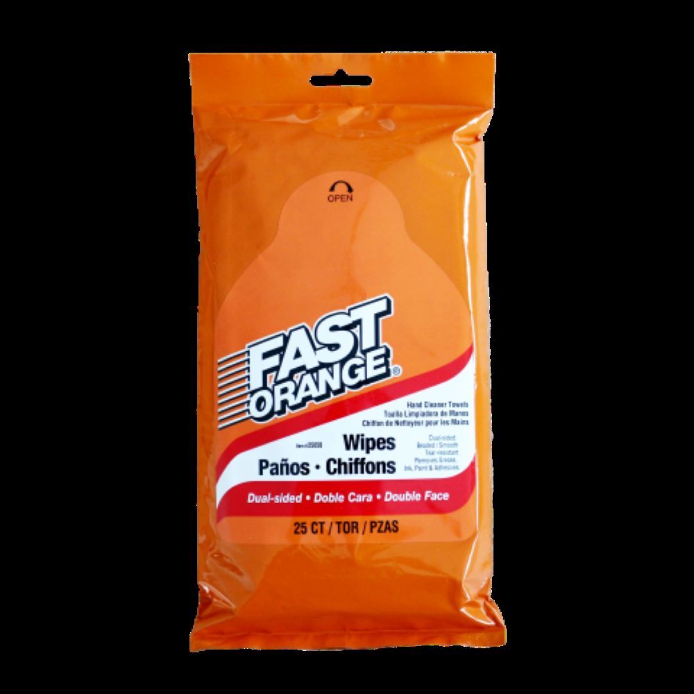 Permatex Fast Orange Hand Cleaner Wipes, 25 Count | Wurth USA