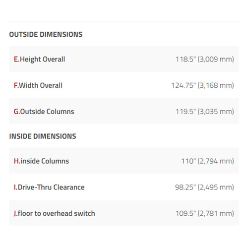 GP-7 GrandPrix Series 7000lbs Capacity 2 Post Lift - 118.5" Height ...