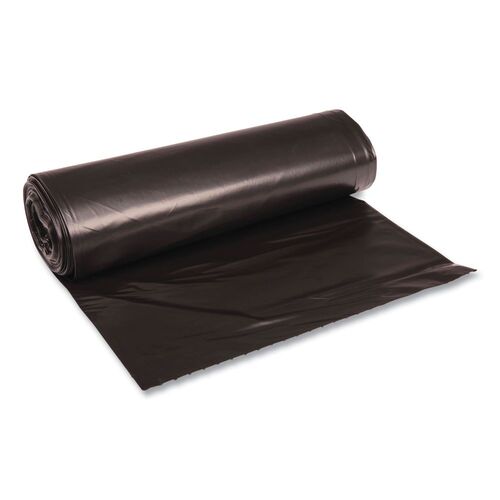 Low Density Repro Can Liners, 60 Gal, 1.2 Mil, 38" X 58", Black, 10 ...