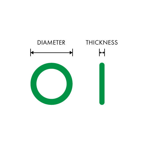 Green GM Orifice Tube O-Ring | Wurth USA