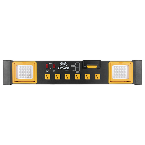 Heavy-Duty Workbench Power Strip Station With 2 LED Work Lights and ...