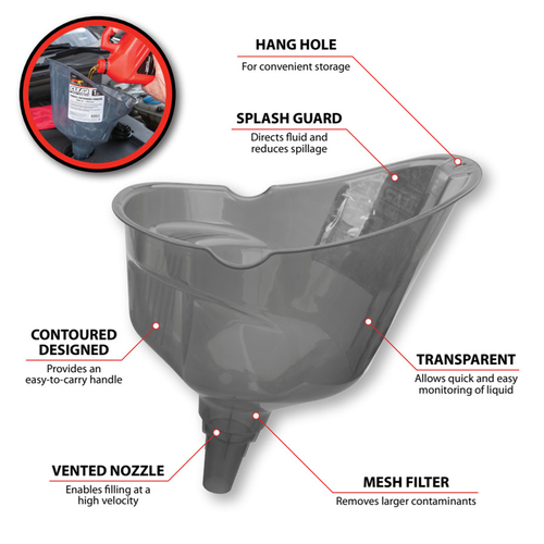 Clear™ View Easy-Fill Funnel - 1 Gallon | Wurth USA
