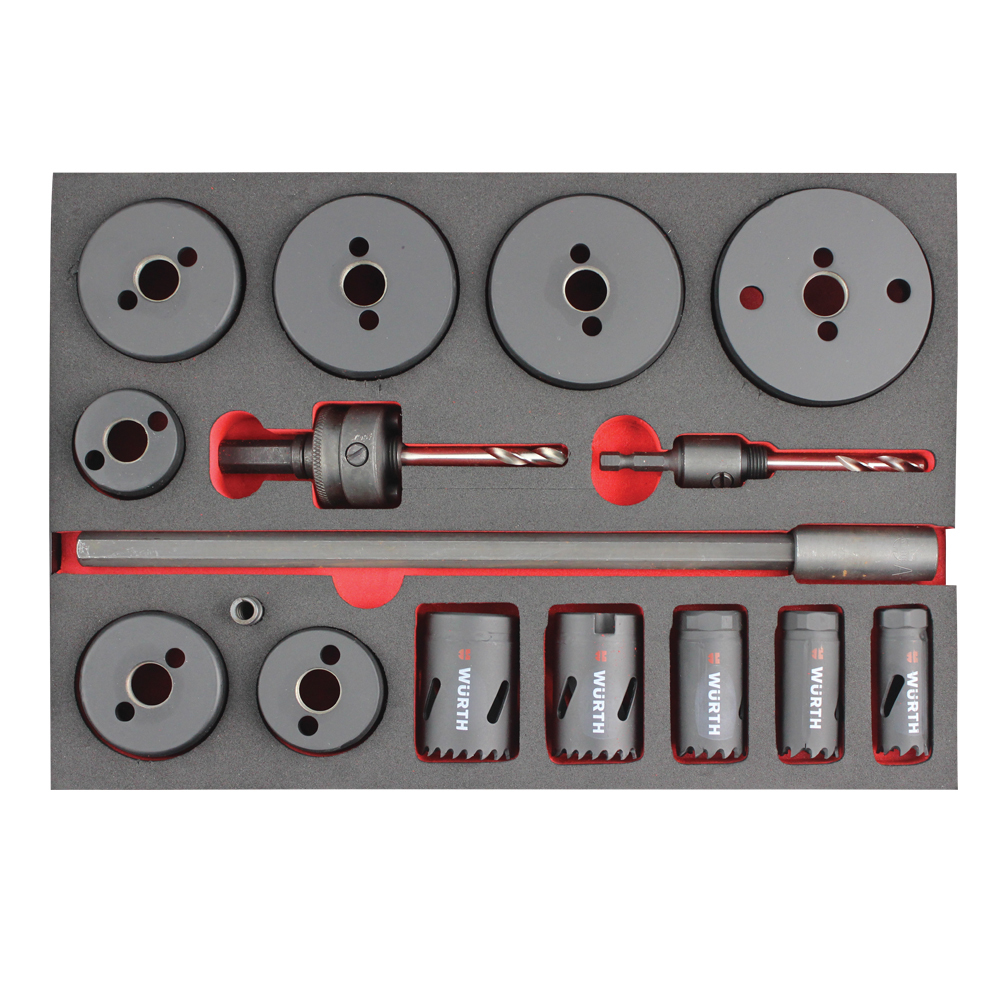 Hole Saw Kit - 16 Pieces (19mm to 76mm) | Wurth USA