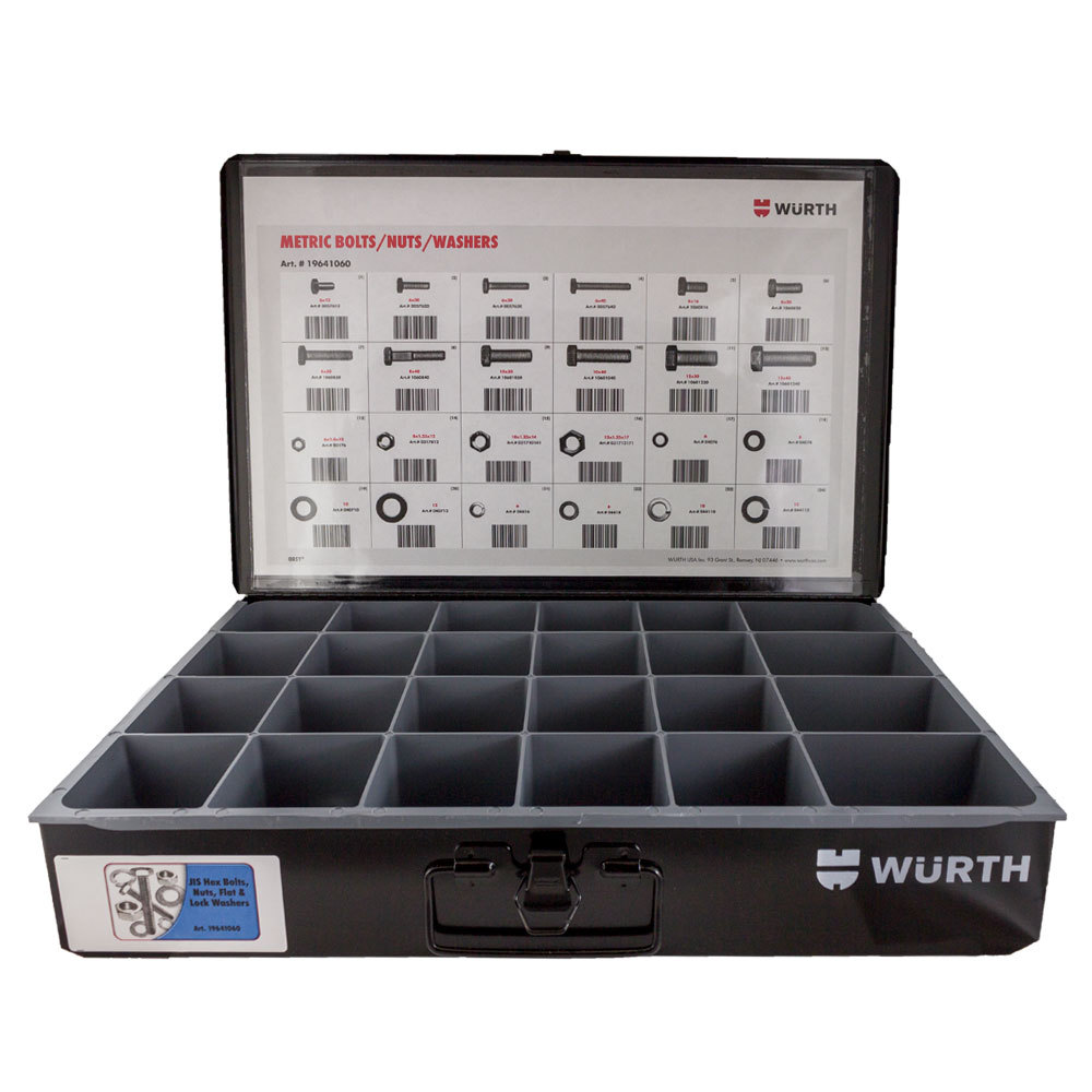 Bolts, Nuts, Washer Japanese Assortment 625 Pcs | Wurth USA