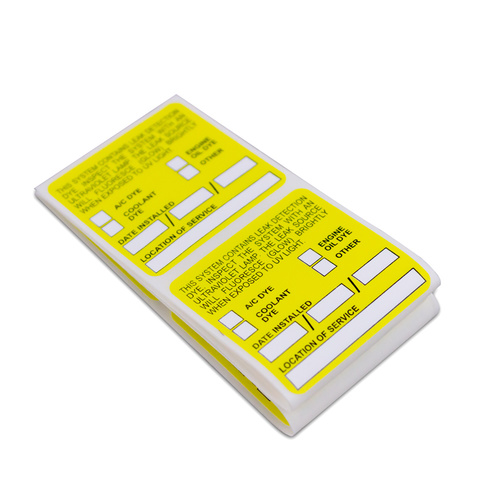 A/C Dye Service Label | Wurth USA