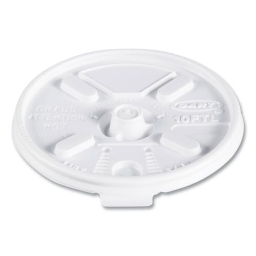 Lift n' Lock Plastic Hot Cup Lids, Fits 10 oz Cups, White, 1,000/Carton ...