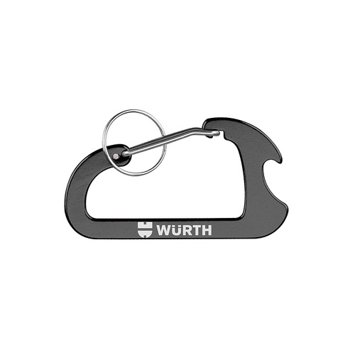 Carabiner with Bottle Opener and Key Ring | Wurth USA