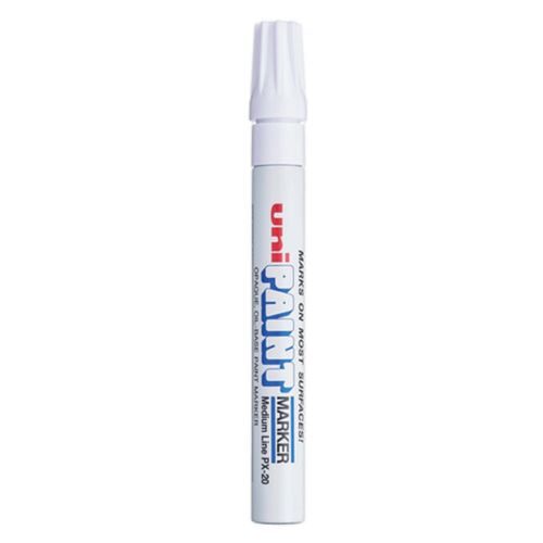 Permanent Marker Med Bullet Tip White | Wurth USA