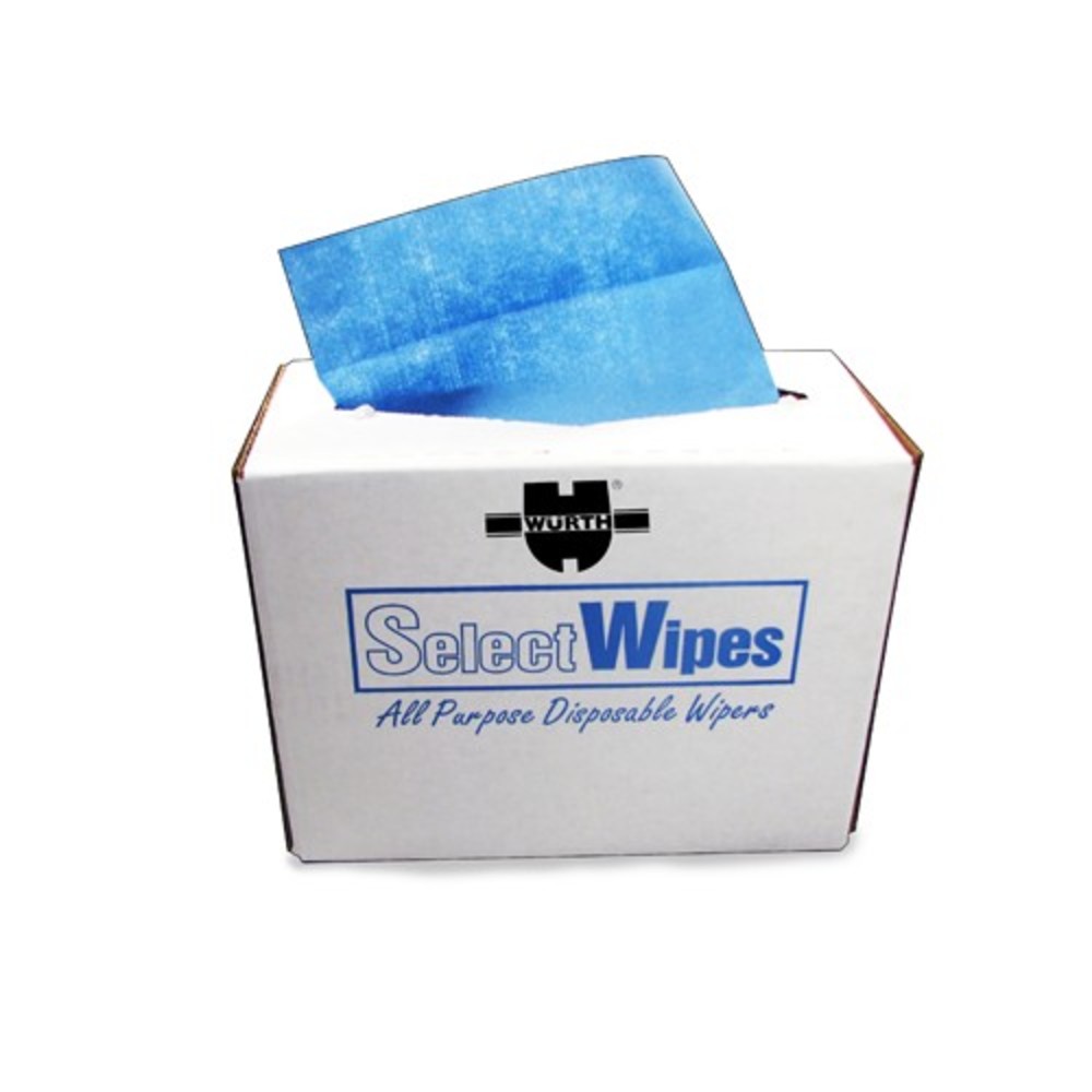 Select Smooth Blue Wipes - 9 Inch x 17 Inch (125/Box) | Wurth USA
