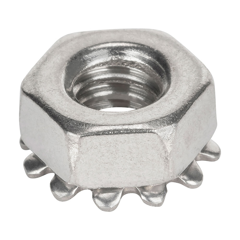 5/16-18 Hex Flange Nut With Serrations - Standard - 316 Stainless Steel ...