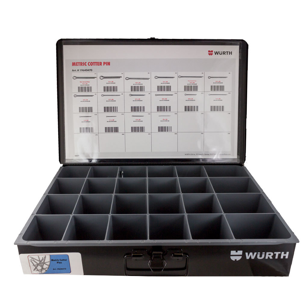 Metric Cotter Pin Assortment 625Pcs | Wurth USA