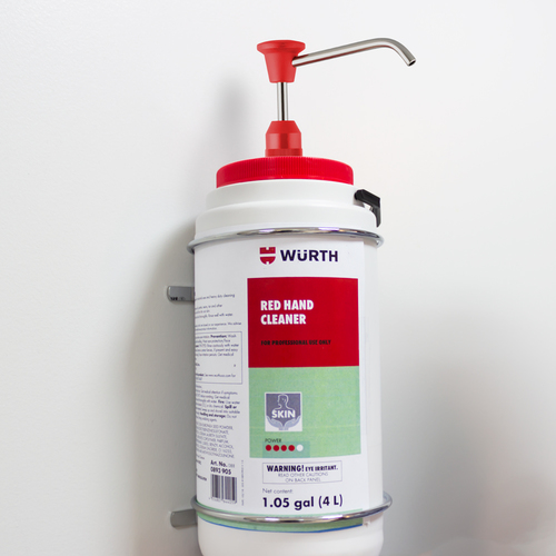 Red Hand Cleaner - 4L 6 pack includes pump and bracket | Wurth USA