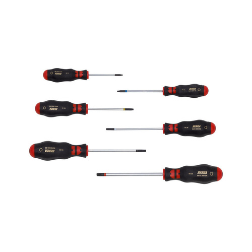 ZEBRA 3K Torx Screwdriver Set (6 Pieces - TX8, TX10, TX15, TX20, TX 25 ...
