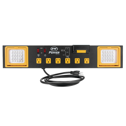 Heavy-Duty Workbench Power Strip Station With 2 LED Work Lights and ...