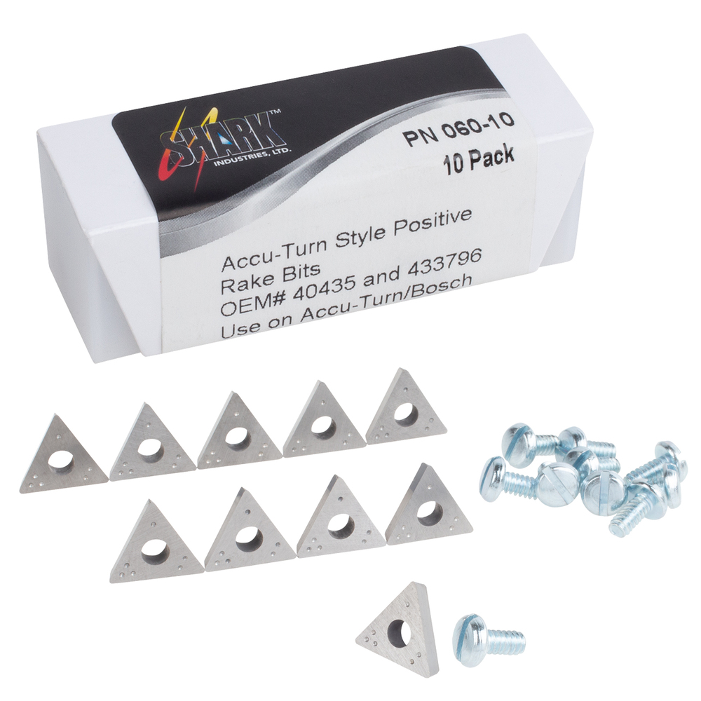 Positive Rake Bit With 3 Cutting Edges 1/2" Accu Turn #433796 | Wurth USA