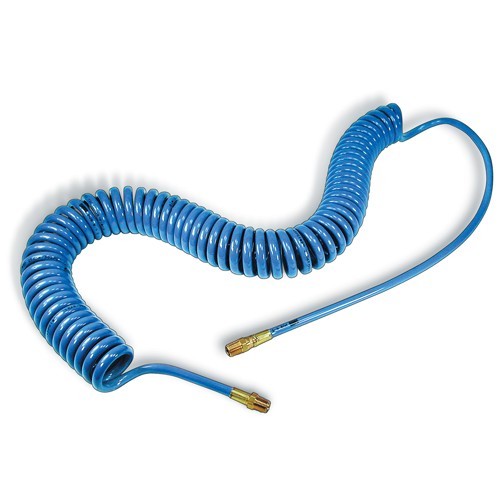 Blue Polyurethane Coil Air Hose 1/4 X 19.5' | Air Hose | Air Hose ...