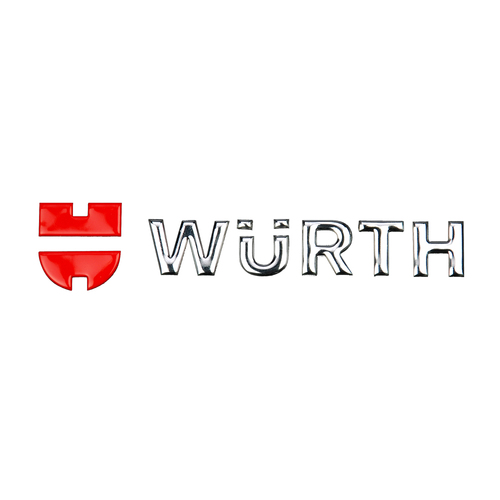 CAR STICKER RED-CHROME | Wurth USA