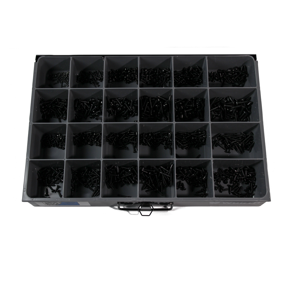 Black Self Tapping Screws Assortment 1200 Pcs | Wurth USA
