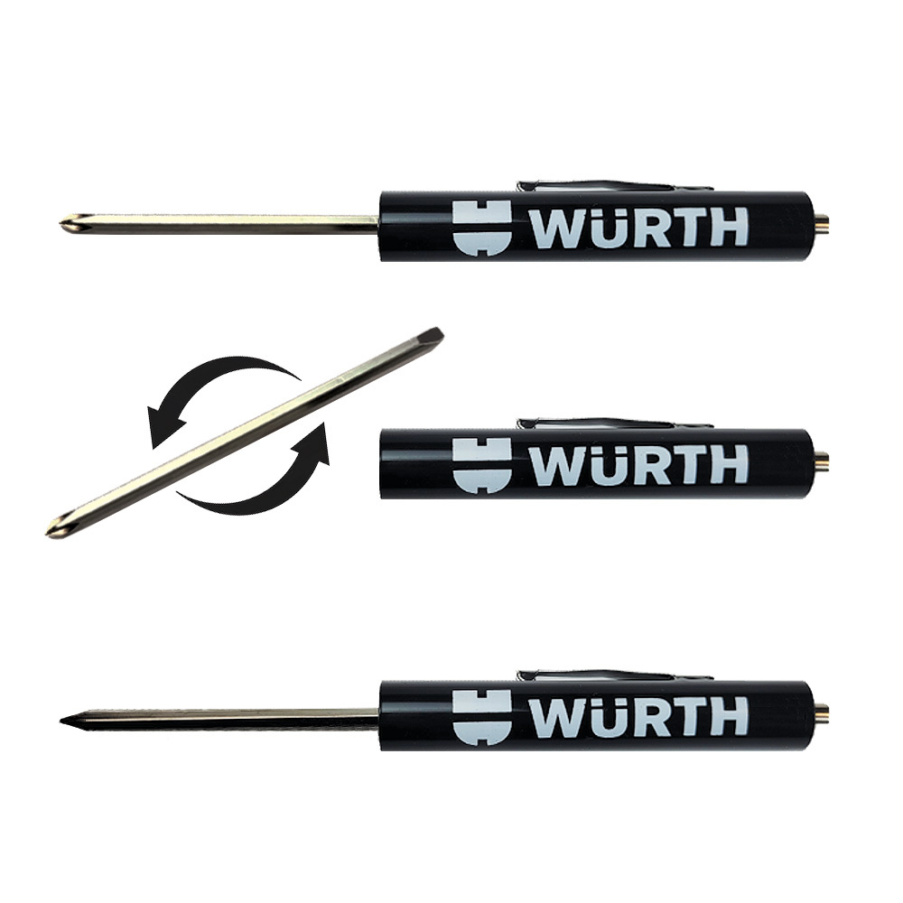 Wurth Reversible Blade Mini Screwdriver - Slotted and Phillips Head ...