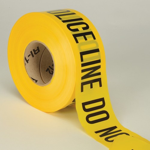 3 Mil Yellow Barrier Tape 3 Inches x 1,000 Feet Police Line Do Not Cross | Wurth USA