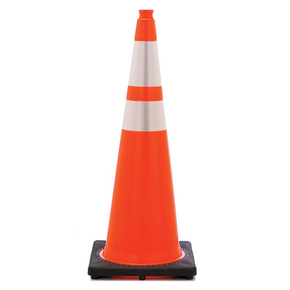 JBC# 36 Inches Orange 10 pound Wide Body Heavy-Duty Traffic Cone ...