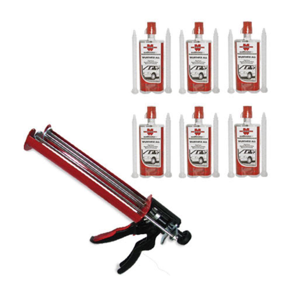 6 Fix All with Dual Cartridge Caulking Gun | Wurth USA