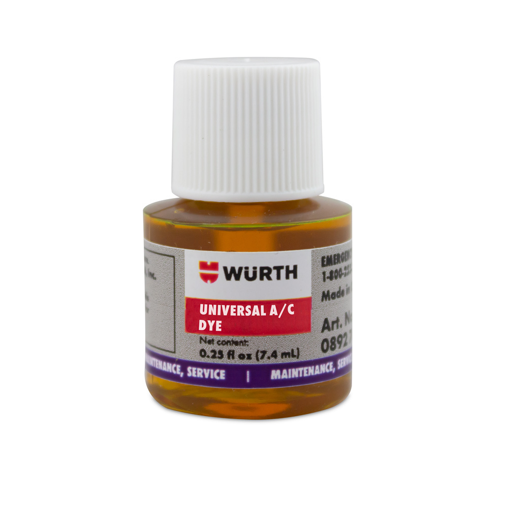 Universal A/C Dye 1/4 Oz Bottles with Labels | Wurth USA