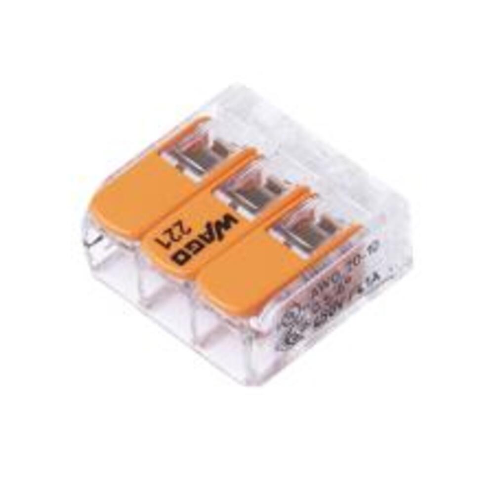 WAGO 3 Connector Lever Nut 221 Series | Wurth USA