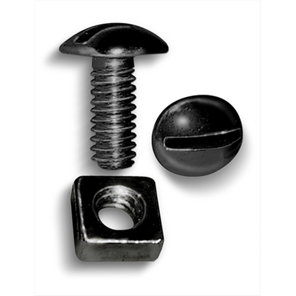 License Plate Screw Set Black 1/4X5/8 | Wurth USA