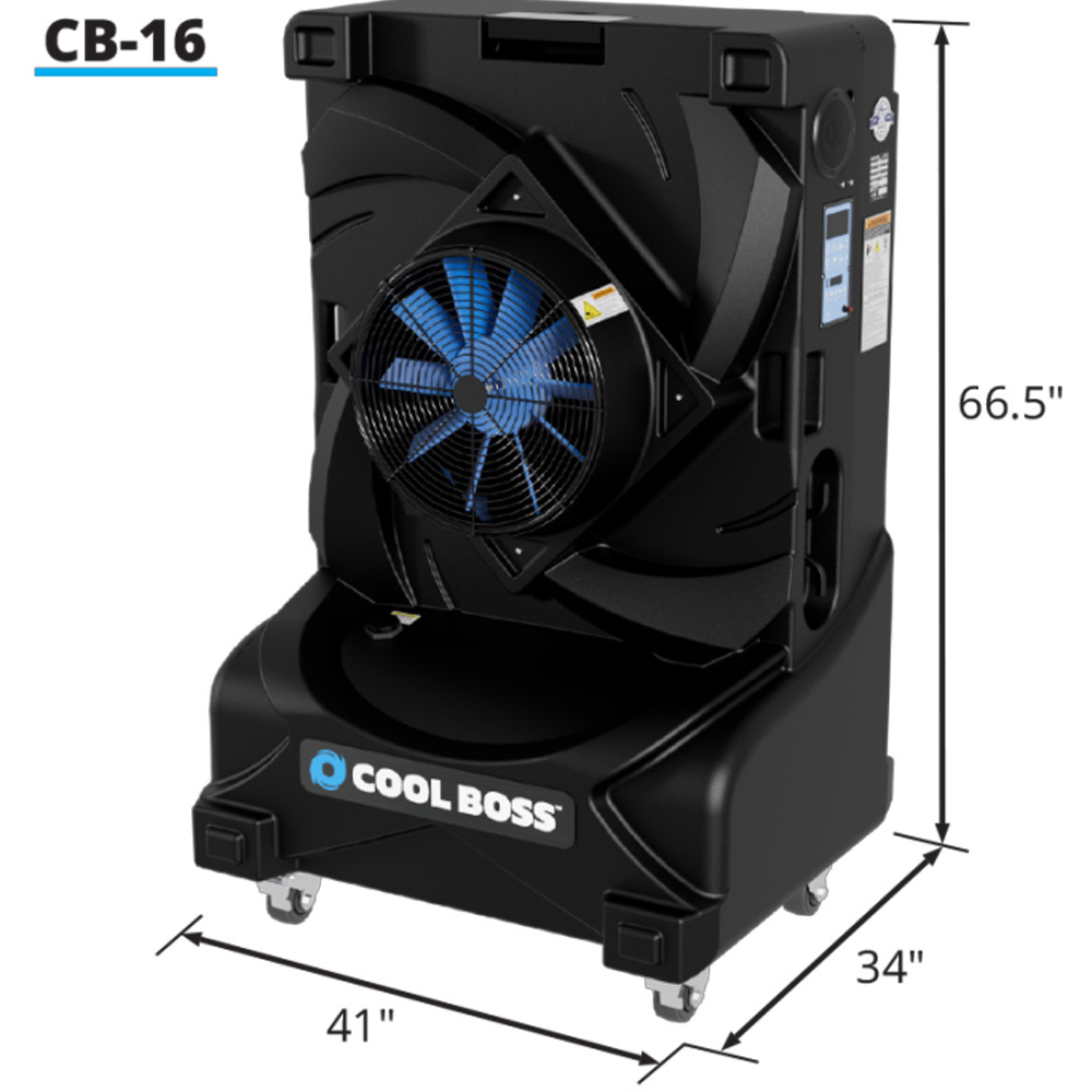 CoolBoss Evaporative Cooler / 16" FAN / 60 GALLON CAPACITY / LOW ...