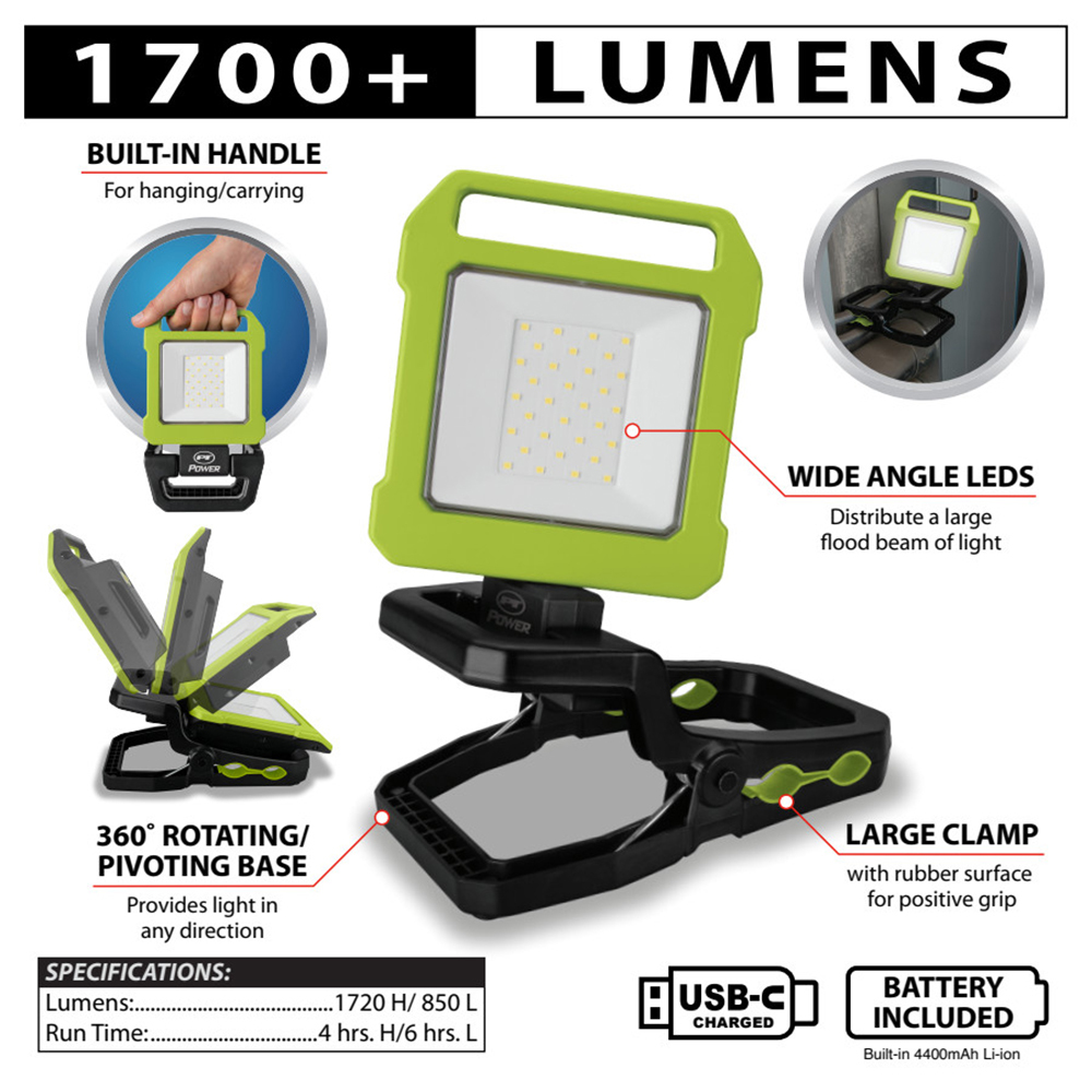 LED Flood Work Light With Clamp | Wurth USA