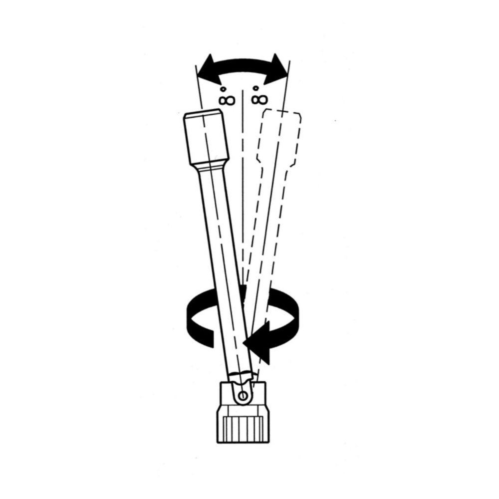 ZEBRA 1/2 Inch Angled Extension 50mm Long | Wurth USA