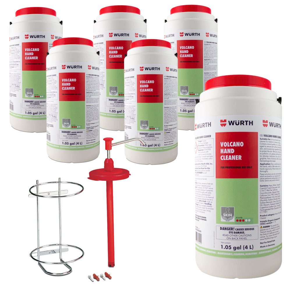 Volcano Hand Cleaner - 4L 6 pack includes pump and bracket | Chemical ...