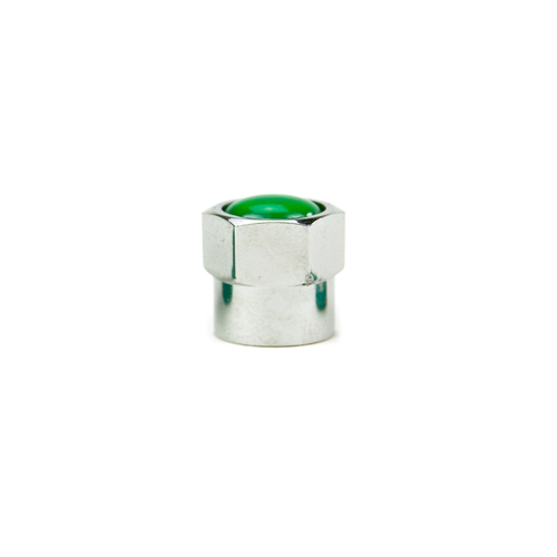 Chromed Plastic Valve Cap With Green Nitrogen Top | Wurth USA