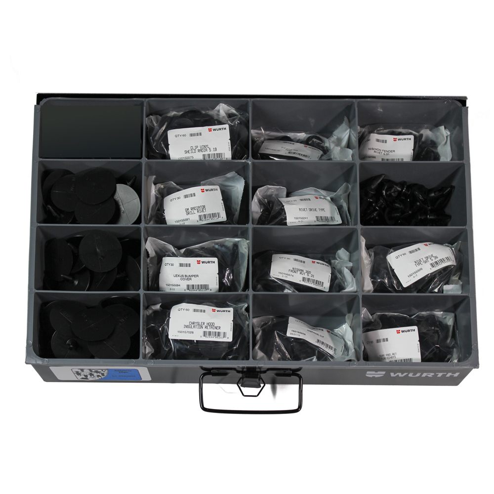 Retainer Clip Assortment 990 Pcs | Wurth USA