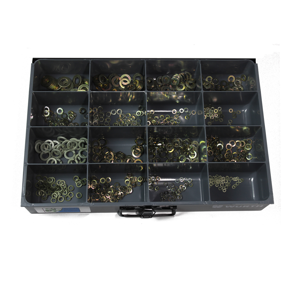 Yellow Flat and Lock Washer Assortment 750 Pcs | Wurth USA