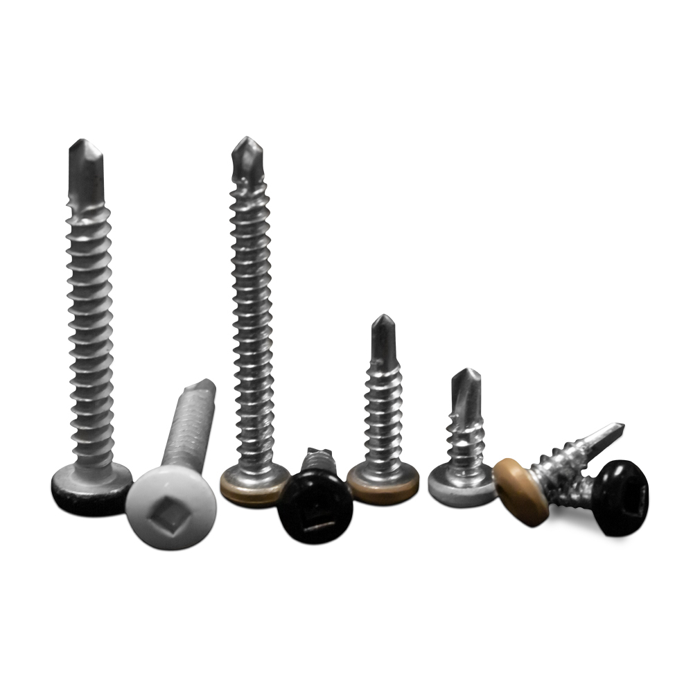 #10 X 1" Square Pan TEK Zinc Black | Wurth USA