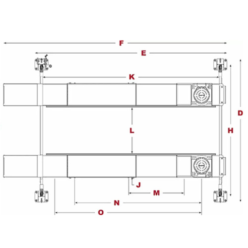 HD-9AE / 4 Post Alignment Lift / Includes: Turn & Slip Plates | Wurth USA